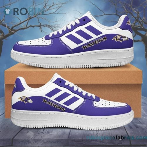Baltimore Ravens Air Force 1 AF1 Sneaker - NAF Shoes - RobinPlaceFabrics