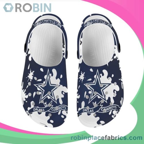 Crocs Crocband Clog Dallas Cowboys Navy Grunge - RobinPlaceFabrics