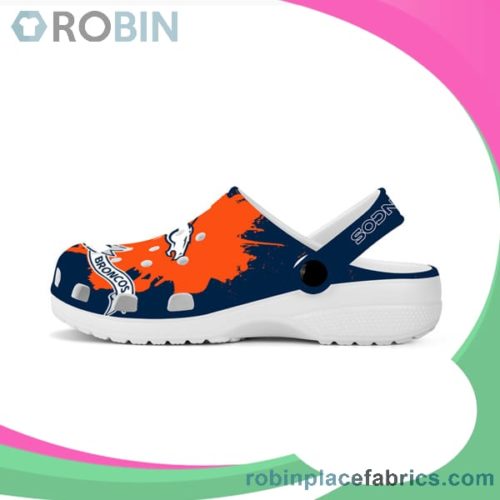 Crocs Crocband Clog Denver Broncos Navy & Orange - RobinPlaceFabrics