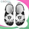 Crocs Crocband Clog Las Vegas Raiders Grey Grunge - RobinPlaceFabrics