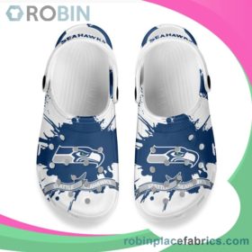 Crocs Crocband Clog Seattle Seahawks Blue & White - RobinPlaceFabrics