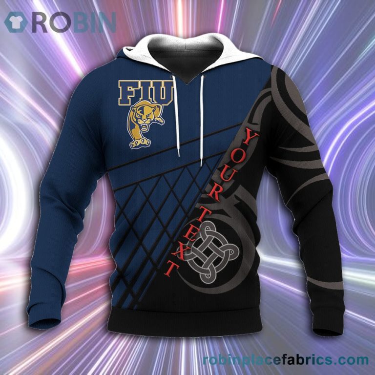 FIU Panthers All Over Print 3D Hoodie Pattern Celtic - NCAA ...
