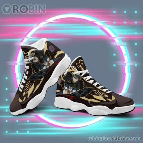 Anime Shoes Black Clover Asta Black Bull Air Jordan 13 Sneakers ...