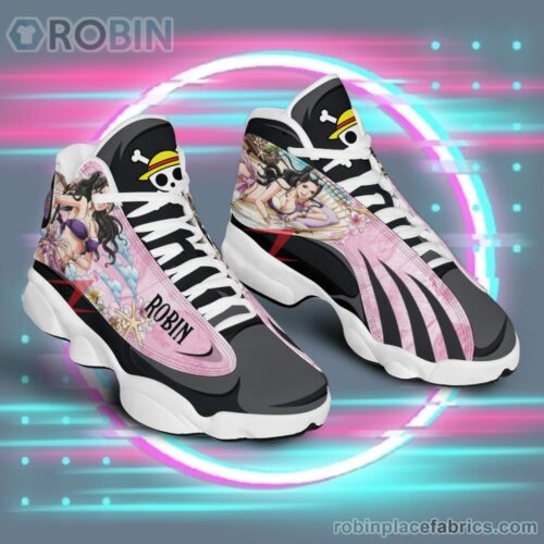 Anime Shoes One Piece Nico Robin Air Jordan 13 Sneakers Custom Animes ...