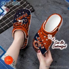 Football Crocs - Personalized Cincinnati Bengals American Flag Clog ...