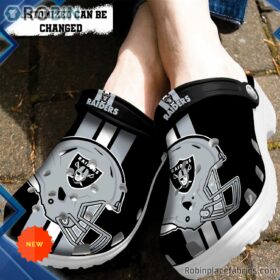 Football Crocs - Personalized Las Vegas Raiders Half Tone Drip Flannel ...