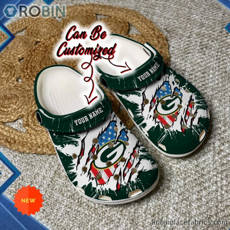 Green Bay Packers Crocs - Personalized Green Bay Packers Football ...