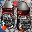 Las Vegas Raiders Crocs - Personalized Skull Lightning Metallica Clog ...