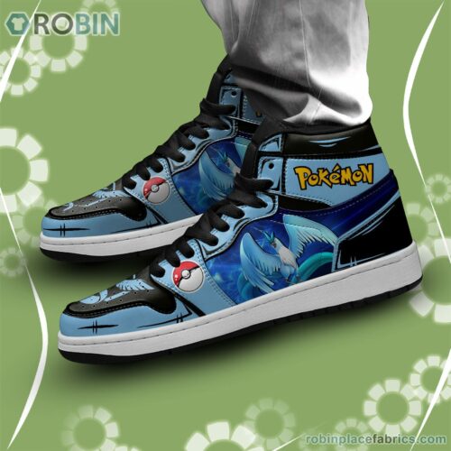 Pokemon Articuno JD Sneakers Custom Pokemon Anime Shoes - RobinPlaceFabrics