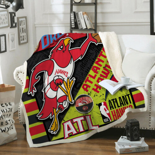 Atlanta Hawks Quilt & Fleece Blanket - RobinPlaceFabrics