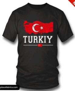 Flag Souvenir And Turkish Map Distressed Turkiye Shirt - RobinPlaceFabrics