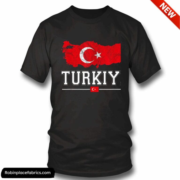Flag Souvenir And Turkish Map Distressed Turkiye Shirt - RobinPlaceFabrics