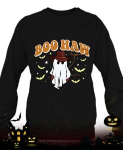 Halloween Boo Haw Ghosts Cowboy Cowgirl Western Trick Treat Shirt ...