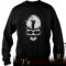 Halloween Golf Gothic Golfer Skeleton Skull Blue Sunset Shirt ...