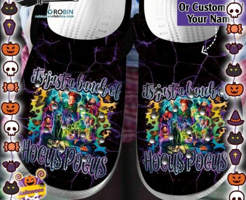 Halloween Clogs - Personalized Hocus Pocus Just A Bunch Crocs Shoes ...