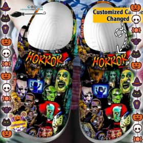 Halloween Clogs - Personalized Horror Characters Pumpkin Night Crocs ...