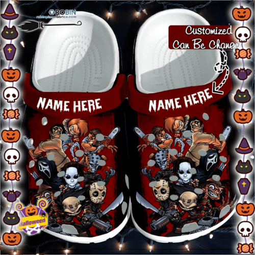 Halloween Clogs - Personalized Horror Movie Spooky Season Crocs Shoes ...
