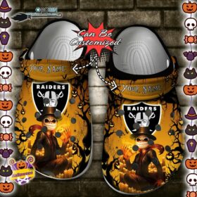Halloween Clogs - Personalized Las Vegas Raiders Halloween Movie Hocus ...