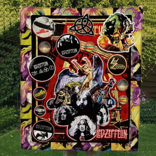 Led Zeppelin Quilt & Fleece Blanket - RobinPlaceFabrics
