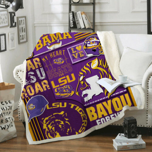 Lsu Tigers Blanket - RobinPlaceFabrics