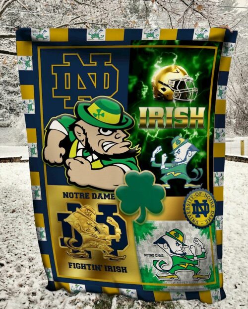 Notre Dame Fighting Irish Blanket - RobinPlaceFabrics