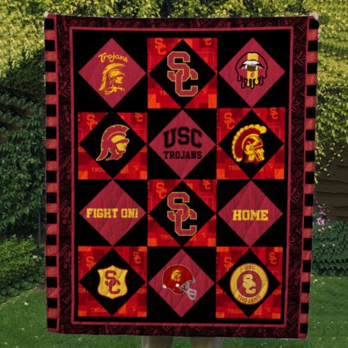 Usc Trojans Quilt & Fleece Blanket #2 - RobinPlaceFabrics