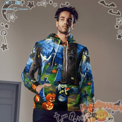 Witch?S Tree House Boo Pumpkin Happy Halloween Spooky Multi Color ...