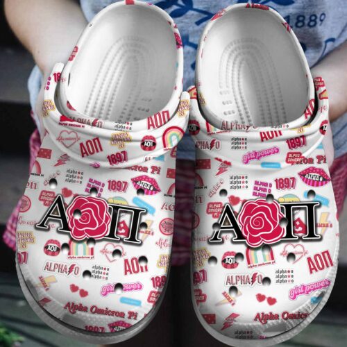 Alpha Sigma Alpha Classic Clog, Unisex Crocs Shoes - RobinPlaceFabrics