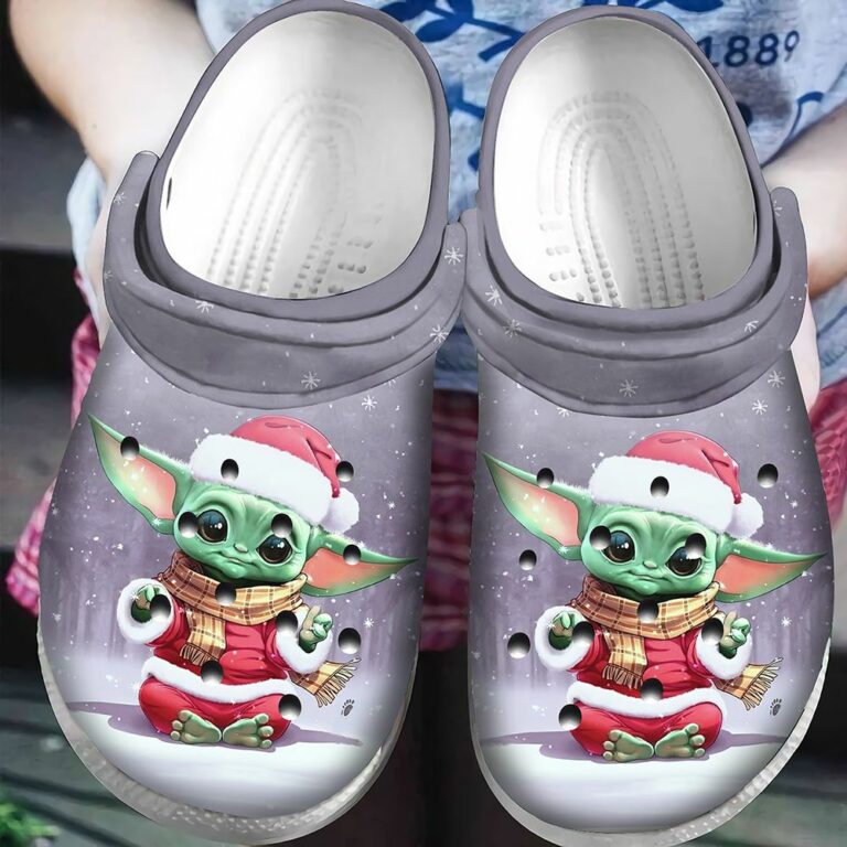 Baby Yoda Christmas Crocs Shoes - RobinPlaceFabrics