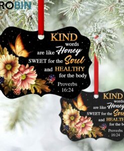 Kind Words Are Like Honey - Unique Christian Ornament - RobinPlaceFabrics