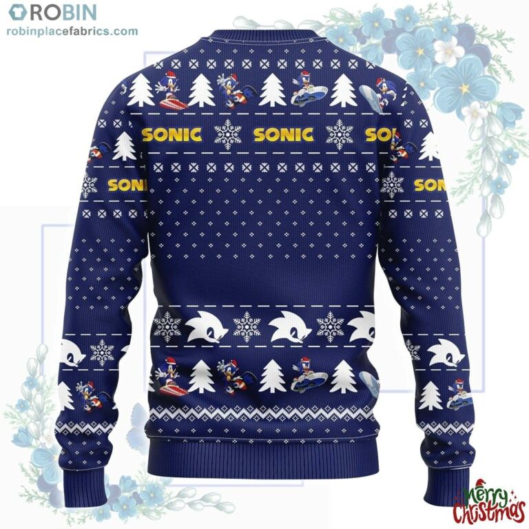 Sonic The Hedgehog Ugly Christmas Sweater 1 - RobinPlaceFabrics