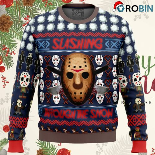 Jason Vorhees Friday The 13th Ugly Christmas Sweatshirt, Sweater ...