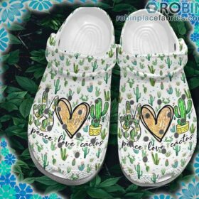Peace Love And Light Hippie Vans Crocs Clog Shoes - RobinPlaceFabrics