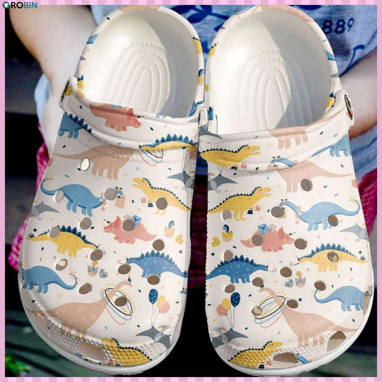 Dinosaur Turkey Dino Unisex Crocs - RobinPlaceFabrics