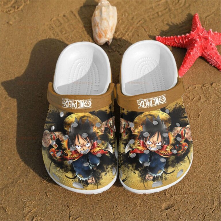 One Piece Anime 4 Crocs - Classic Clog - RobinPlaceFabrics
