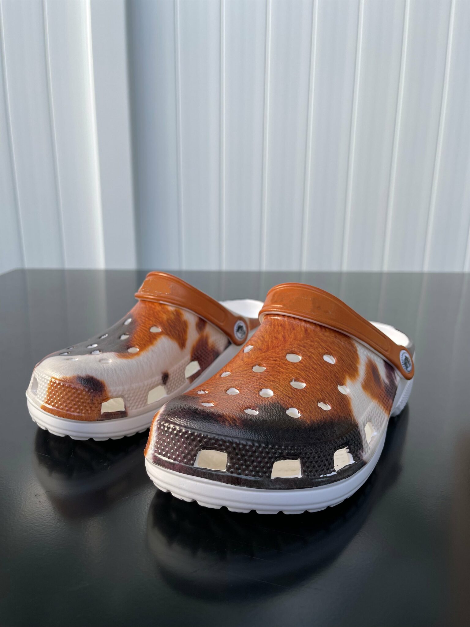 Realistic Cow Print Crocs Shoes - RobinPlaceFabrics