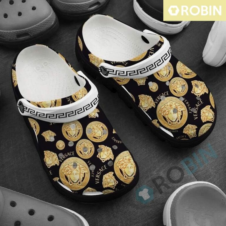 Versace Round Logo Brand Crocs - RobinPlaceFabrics