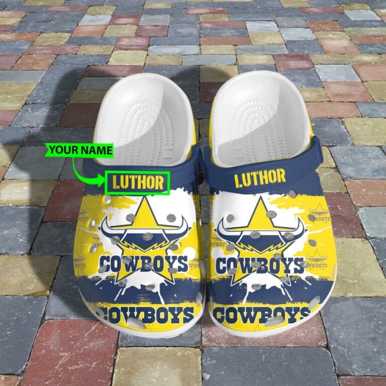 Custom North Queensland Cowboyss NRL Crocs - RobinPlaceFabrics