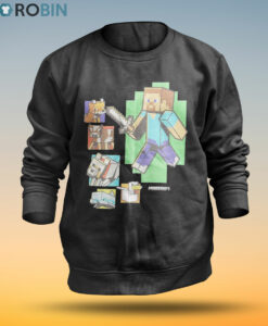 Minecraft Steve And Friends Shirt - RobinPlaceFabrics