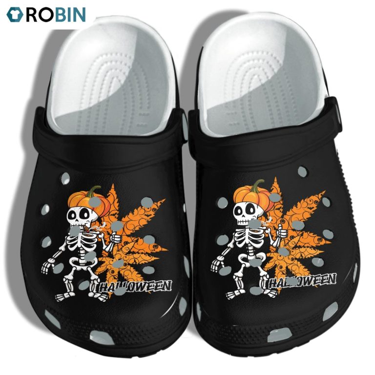 Skull High Tattoo Weed Crocs Shoes - RobinPlaceFabrics