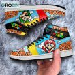 Super Mario Luigi and Mario Jordan 1 High Sneakers Custom For Gamer ...