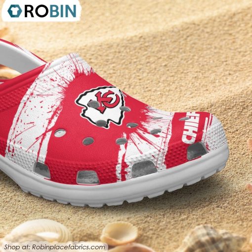 Kansas City Chiefs Ink Splash Crocs Shoes, Kansas City Chiefs Footwear ...
