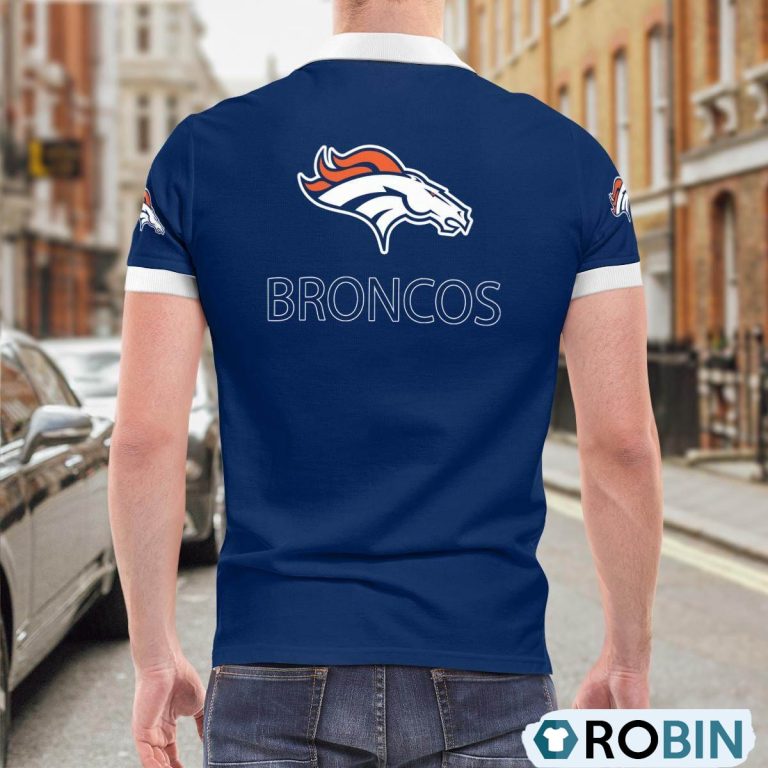 Denver Broncos American Flag Polo Shirt, Broncos Fan Shirt ...