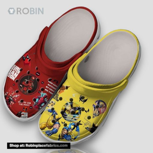 Deadpool Wolverine 3d Printed Classic Crocs - RobinPlaceFabrics