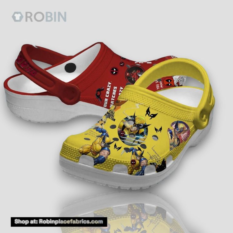 Deadpool Wolverine 3d Printed Classic Crocs - RobinPlaceFabrics
