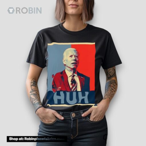 President Joe Biden Confused Huh Poster 2024 Shirt - RobinPlaceFabrics