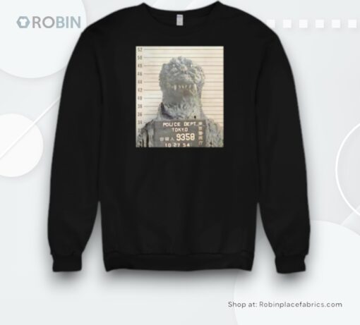 Godzilla's Mugshot Shirt - RobinPlaceFabrics