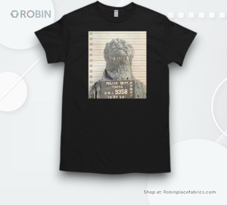 Godzilla's Mugshot Shirt - RobinPlaceFabrics
