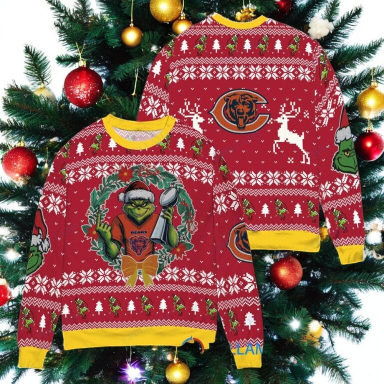 Chicago Bears x Grinch NFL Dr. Seuss How the Grinch Stole Christmas ...