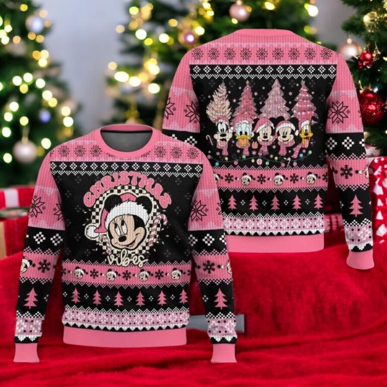 Mickey Mouse Ugly Sweater, Disney Family Xmas Sweater, Disney Friends ...